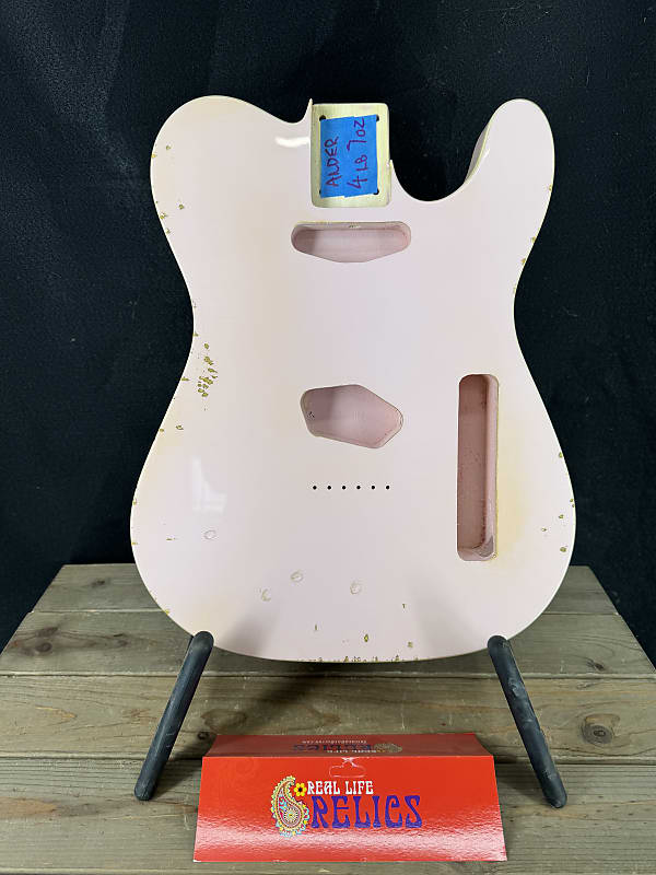 Real Life Relics Tele® Body Double Bound Aged Shell Pink | Reverb