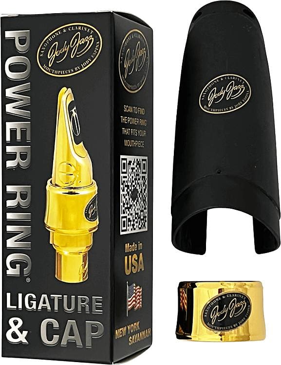 JodyJazz MS1 Power Ring Ligature with Cap for Metal Soprano | Reverb
