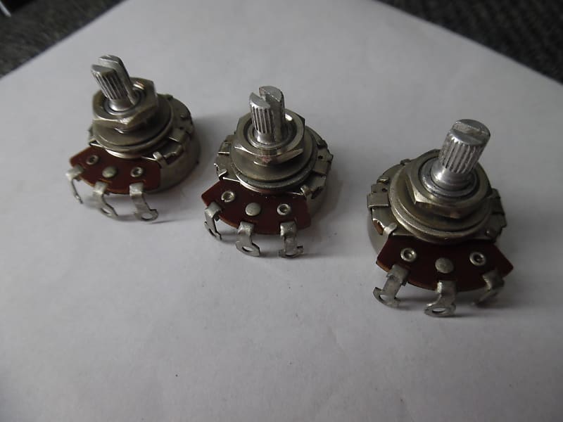 Vintage set 1962 Fender Stratocaster Pots 250K Potentiometers | Reverb