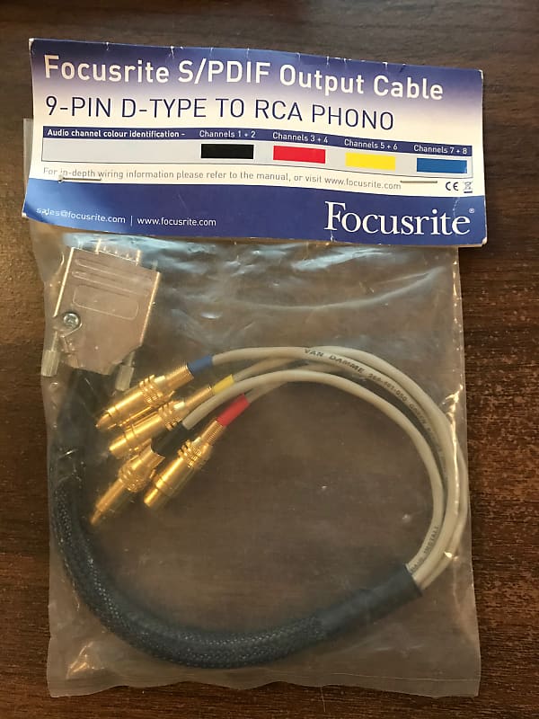Focusrite S/PDIF Output Cable | Reverb