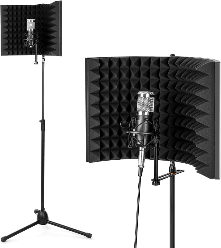 Microphone Isolation Shield, Foldable Adjustable | Reverb Canada