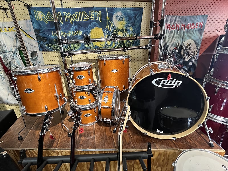 Pearl Export EXL - Honey Amber 7 pc Shell Pack NO HARDWARE | Reverb