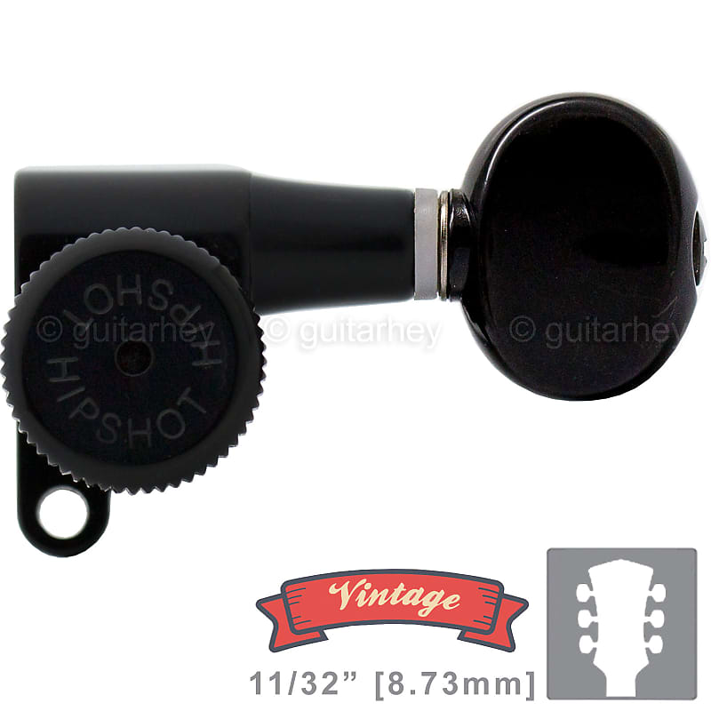NEW Hipshot Vintage L3+R3 LOCKING Mini Tuners SET Small OVAL | Reverb