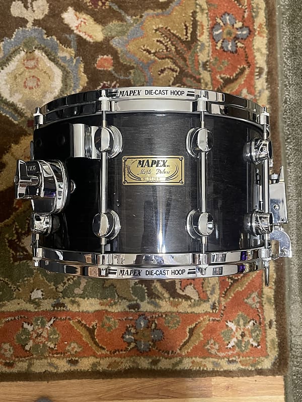 Mapex Maple Deluxe - Transparent black 14x8” snare drum | Reverb