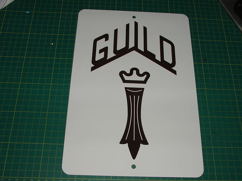 Lot of (6) Guild Music Studio wall signs....asst. sizes and | Reverb