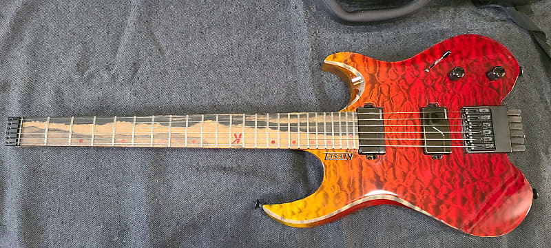 Kiesel Vader 6 2020 - Gloss Red to Yellow Fade with Satin | Reverb