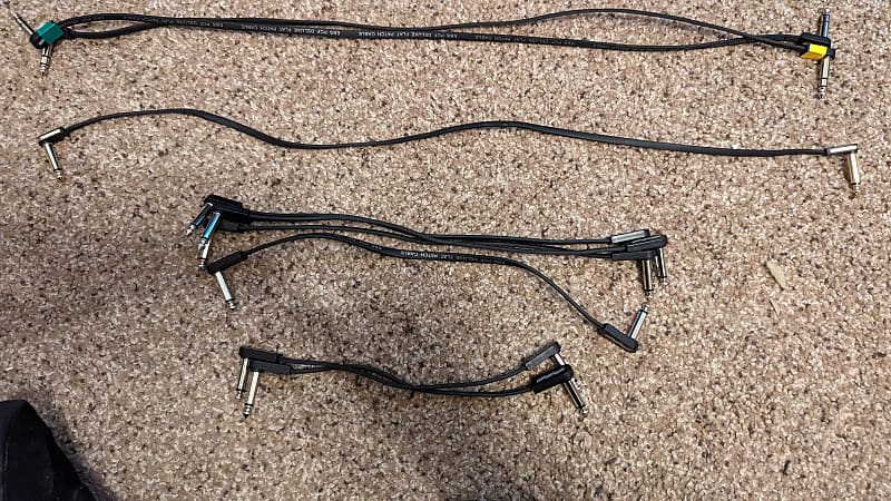 EBS Deluxe Flat Patch Cables LOT | Reverb