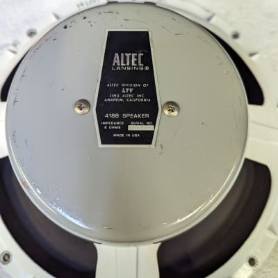 Closet Find! Matched Pair 1972 Altec-Lansing 418B 15" | Reverb