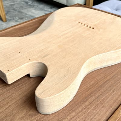 Chambered Telecaster Body - Voronoi Chambers - Walnut on | Reverb