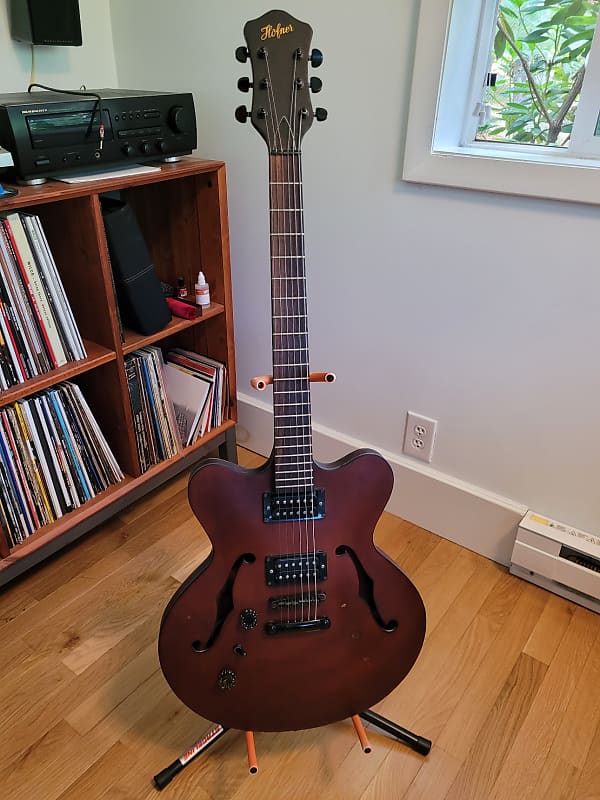 Hofner Verythin Semi-Hollow - Left Handed Conversion | Reverb