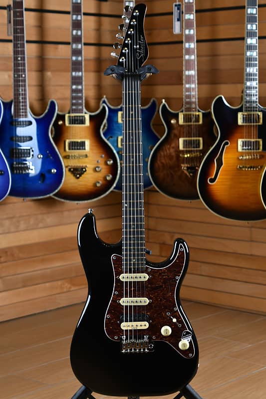 Schecter R66 Traditional Vintage Seventies Midnight Black | Reverb