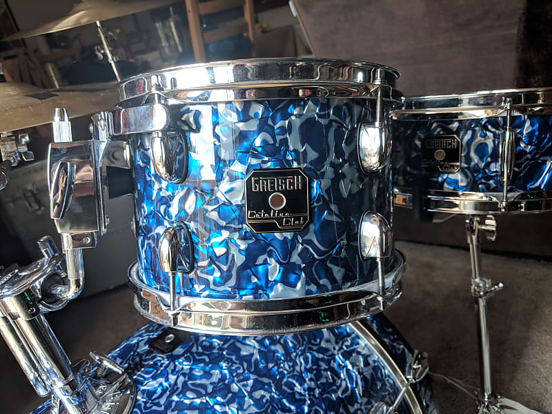 4-Piece Gretsch Catalina Club - Jazz, Alien Blue W/ Stands | Reverb