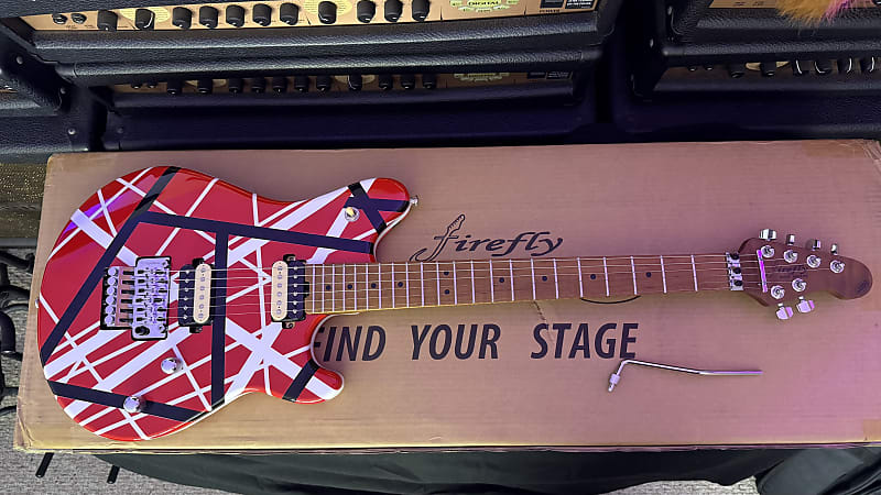 Firefly FFMN Stripes - Stainless Steel Frets - with Floyd | Reverb