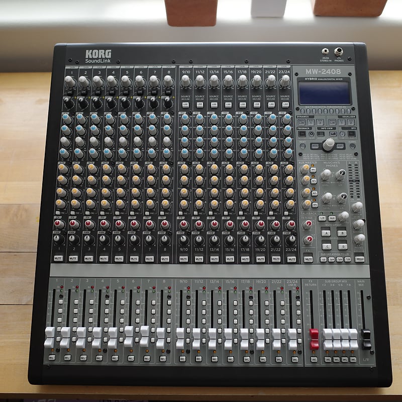 Korg SoundLink MW-2408 Hybrid Mixer, 24-Channel, 8-Bus - | Reverb