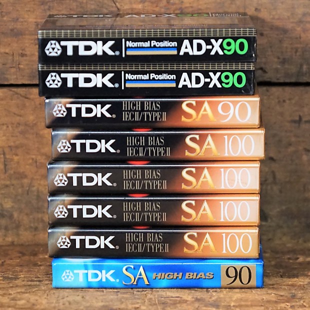 TDK AD-X90 SA90 SA100 Cassette Tapes NOS Sealed Free Shipping | Reverb