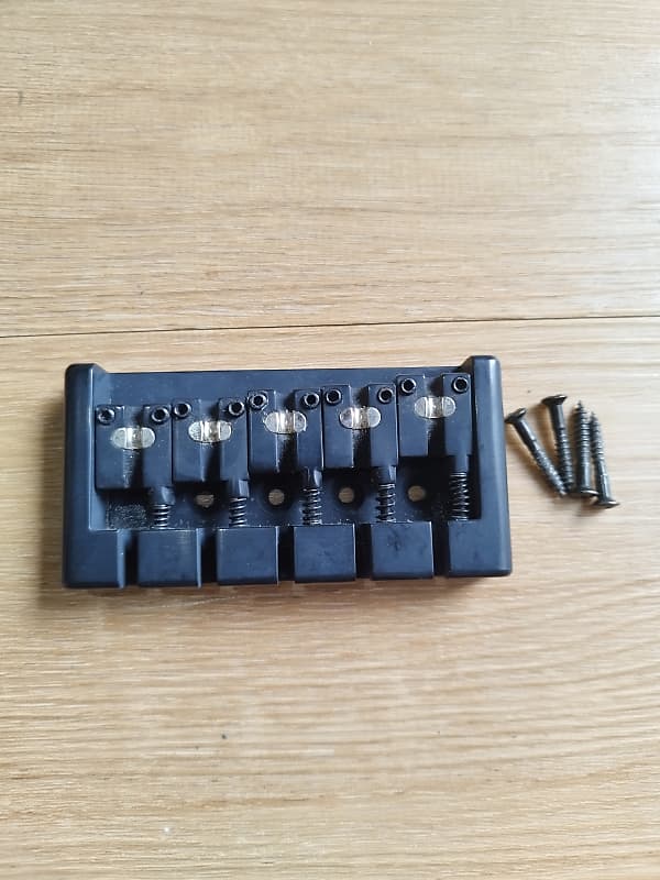 Fishman Bass PowerBridge Piezo Bridge 5 String Black | Reverb