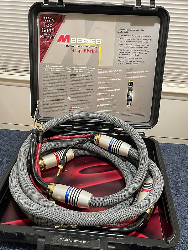 Monster Cable M Series M2.4s Bi-Wire 8Ft Speaker Cable | Reverb