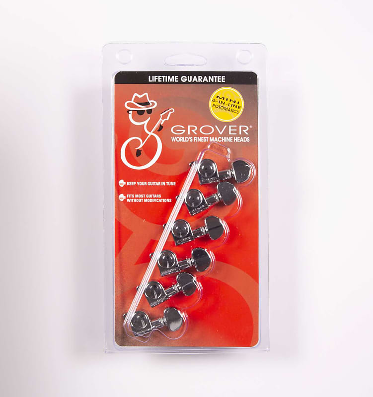 Genuine Grover Mini Rotomatic Chrome 6 Inline Left Handed | Reverb