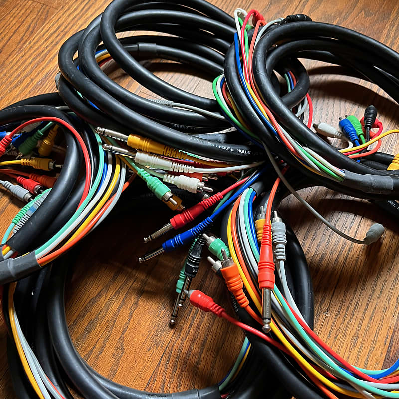 lot of 5 lightly-used Hosa High Definition Recording snakes | Reverb