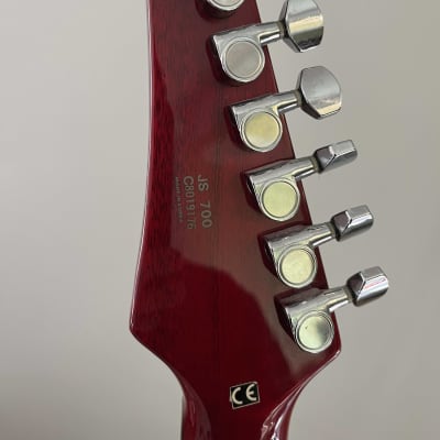 Ibanez Joe Satriani JS700 1998 - Transparent Red | Reverb