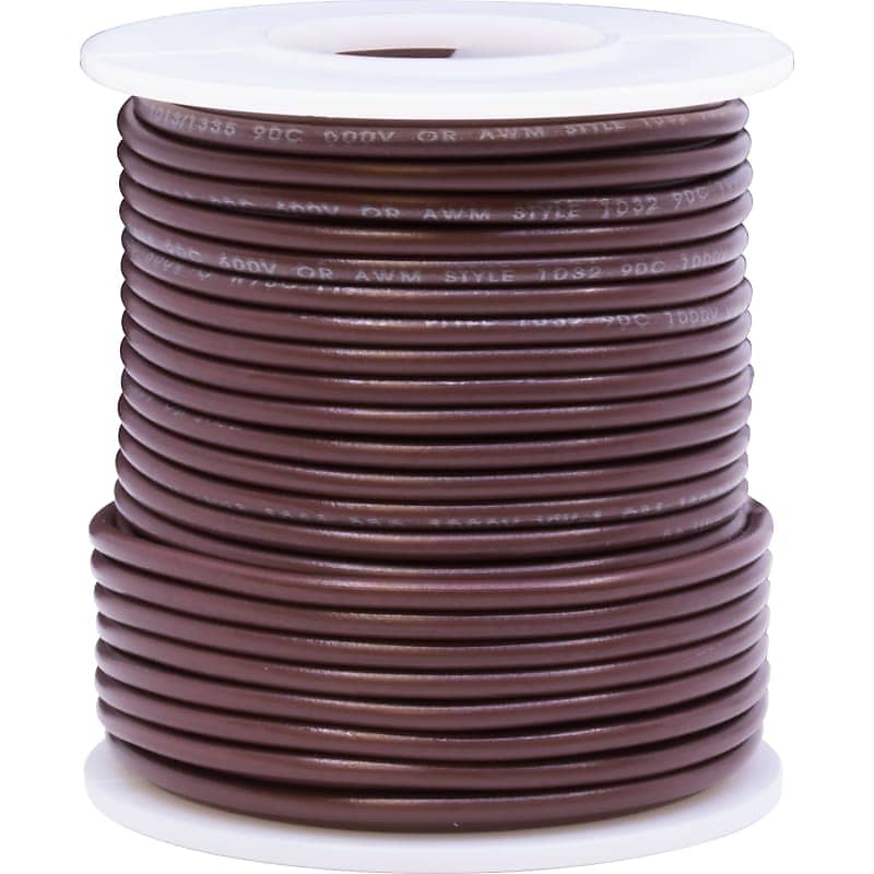 Wire - 22 AWG Solid Core, PVC, 600V, 50 Foot Roll, Color: | Reverb