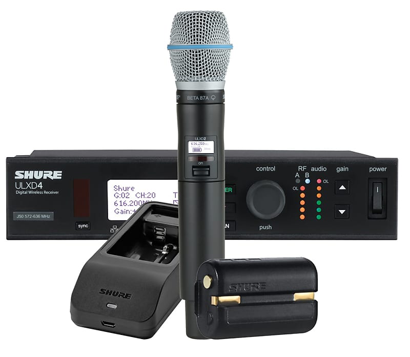 Mint Shure ULXD24/B87A- ULXD Handheld Wireless Kit with 1 | Reverb