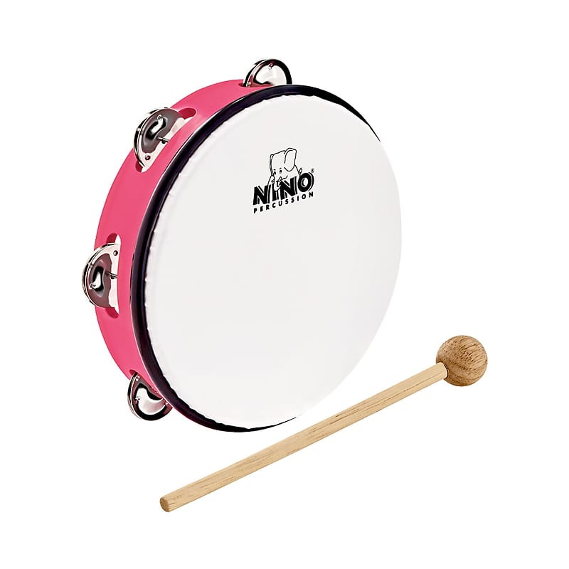 NINO - TAMBOURIN NINO ABS 10" +CYMB, ROSE | Reverb