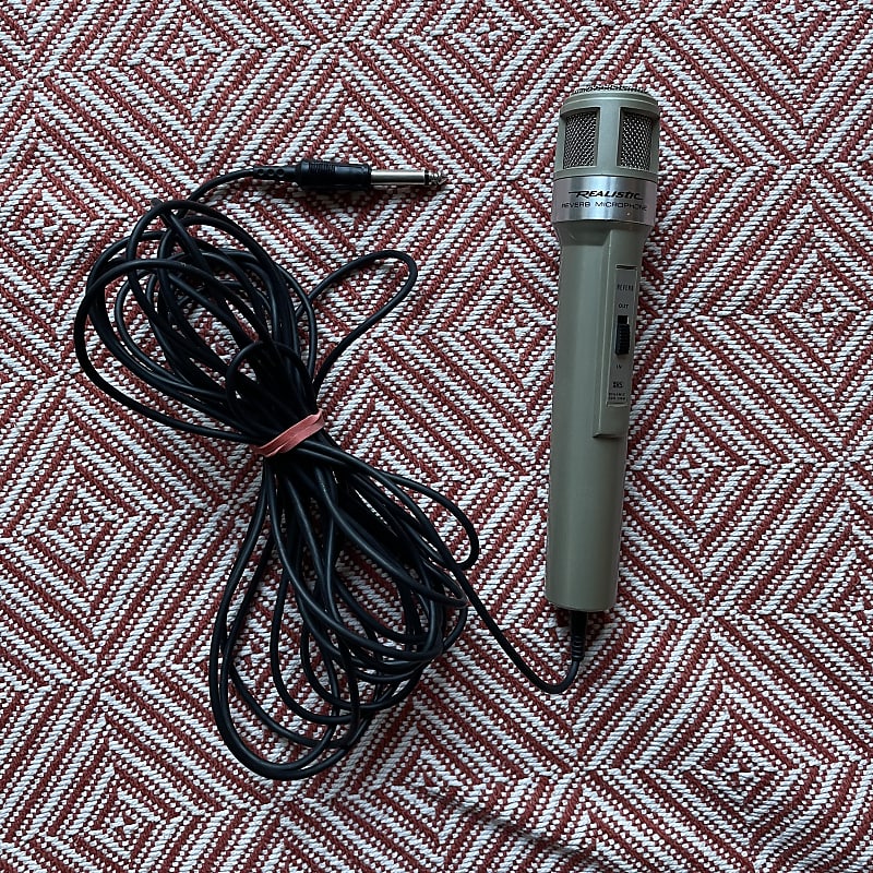 Realistic Reverb Microphone 1980s - Gold | Reverb