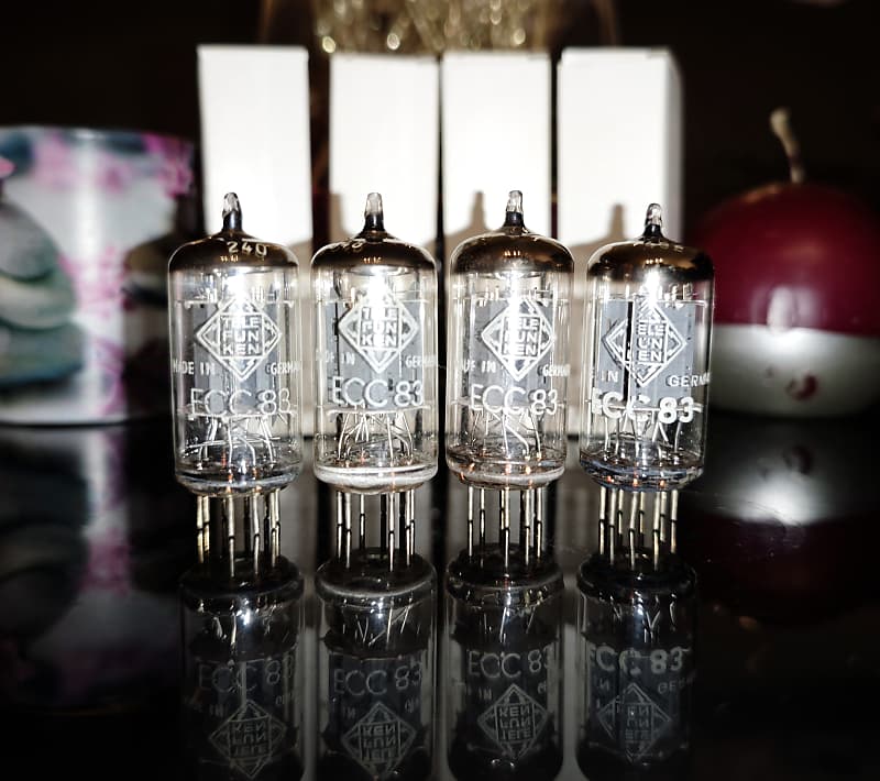 Telefunken Berlin ECC83 12AX7 year 1960/62 17mm ribbed | Reverb