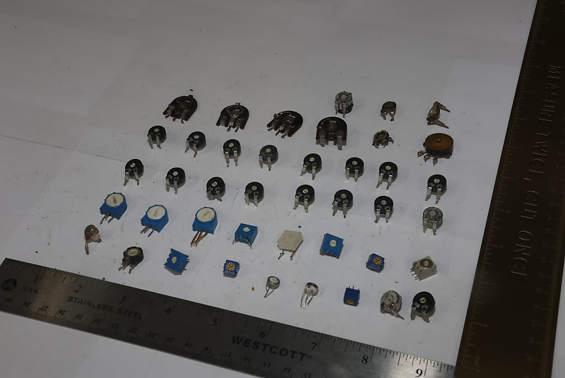 Lot vintage Potentiometer Preset Rotary Radio Electronic | Reverb