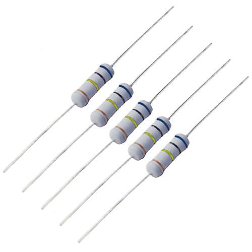2 Watt Metal Oxide Power Resistor, 680K Ohm, Pkg. of 5 | Reverb