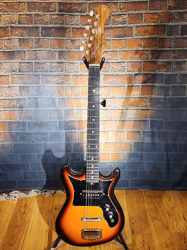 Vintage 1970s Harmony H801 Sunburst | Reverb