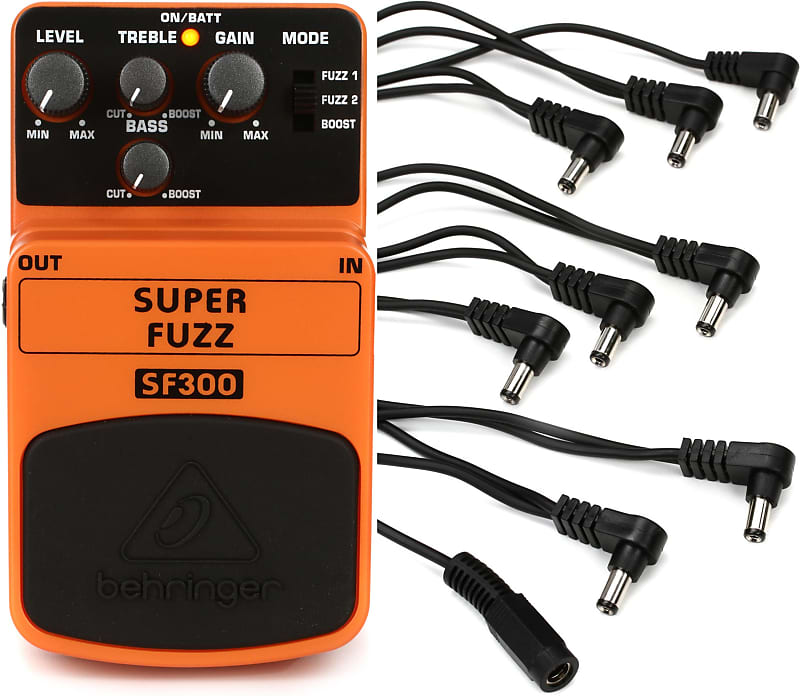 Behringer SF300 Super Fuzz Pedal Bundle with Truetone MC8 1 | Reverb