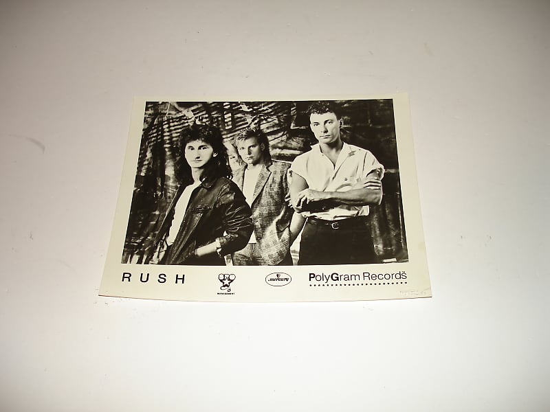 Rush - Power Windows - Press Kit Photo - b/w - Glossy - 8 x | Reverb