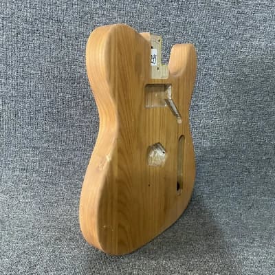 Natural Solid Ash Wood Telecaster Tele Style Guitar Body | Reverb