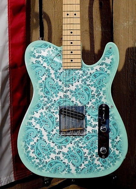 Marksound Surf Green Paisley Esquire / Telecaster Custom | Reverb