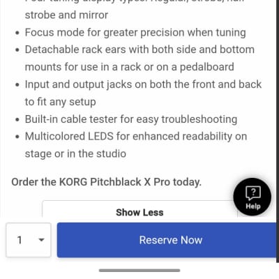 Korg Pitchback X Pro racktuner | Reverb