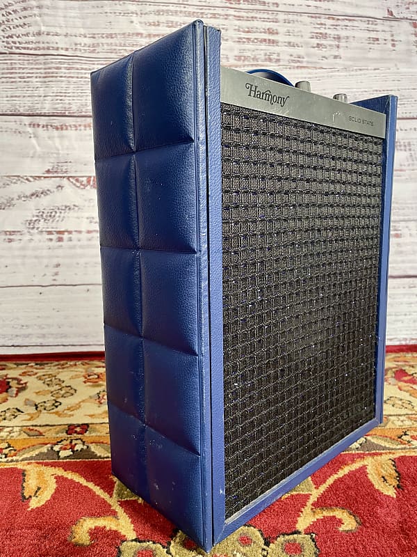 Harmony H1516 1970s - Blue Tuck 'n' Roll One Crazy & Rare | Reverb