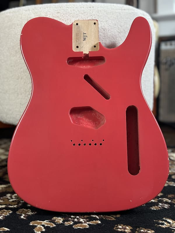 MJT VTT Telecaster Body - Fiesta Red - Light Relic | Reverb