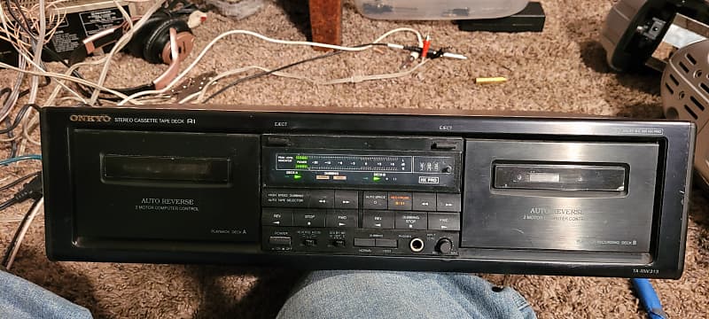 Onkyo ta-rw313 Stereo Dual Cassette Dubbing Deck HX PRO | Reverb