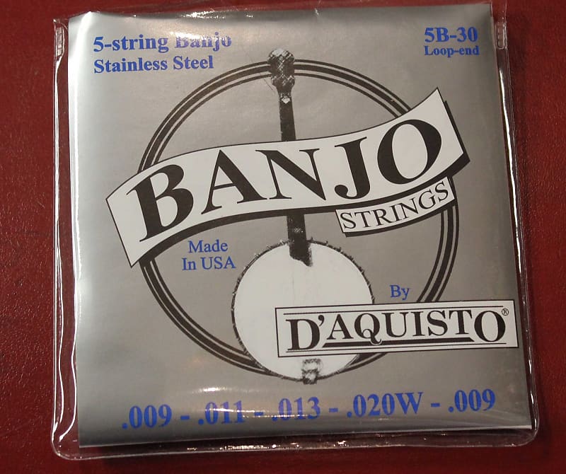 3 sets of D'Aqusto 5-String Banjo Strings Stainless Steel | Reverb