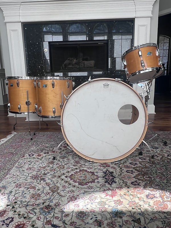 Vintage 3ply Ludwig Natural Maple Thermogloss Bonham Kit. | Reverb