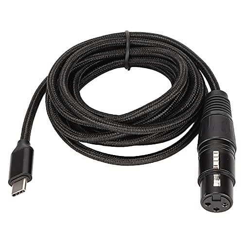 C USB to XLR Male XLR to USB Type C Nylon USB C to XLR Female | Reverb