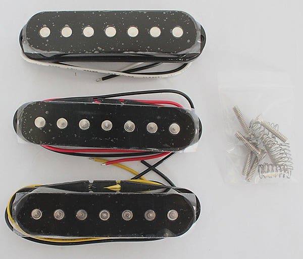 Artec 7 String Single Pickups,Flat Pole Piece top,Black | Reverb