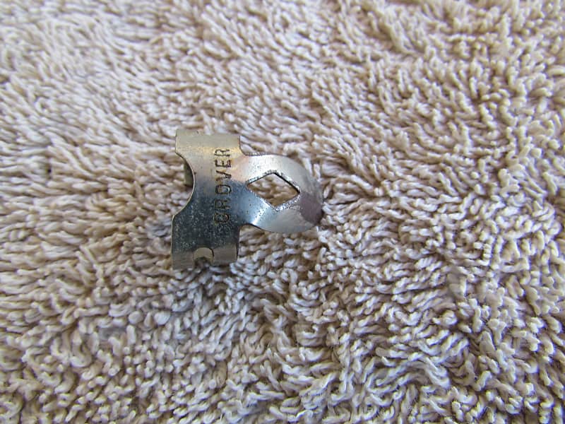 Vintage Grover Fingerpick 50's? Era Grover Metal Fingerpick | Reverb