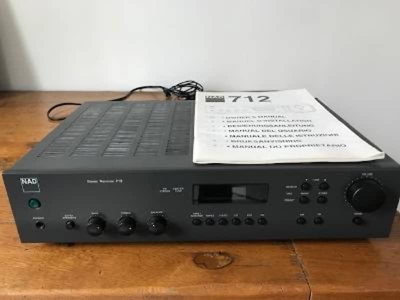 NAD 712 vintage stereo receiver 1995 black | Reverb
