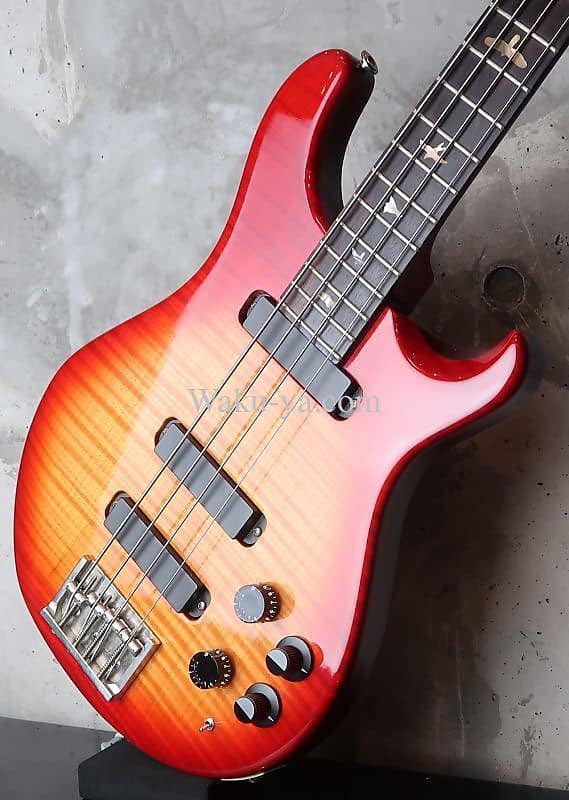 PRS Curly Bass 1988 - Cherry Sunburst | Reverb