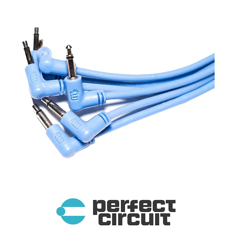 Modbang Slim Right Angle 3.5mm Patch Cable - 18IN 6-Pack | Reverb