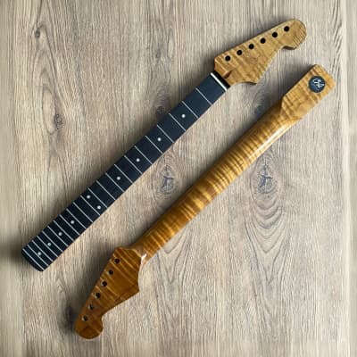 Stratocaster Compatible Roasted Flame Maple and Rosewood Pro | Reverb