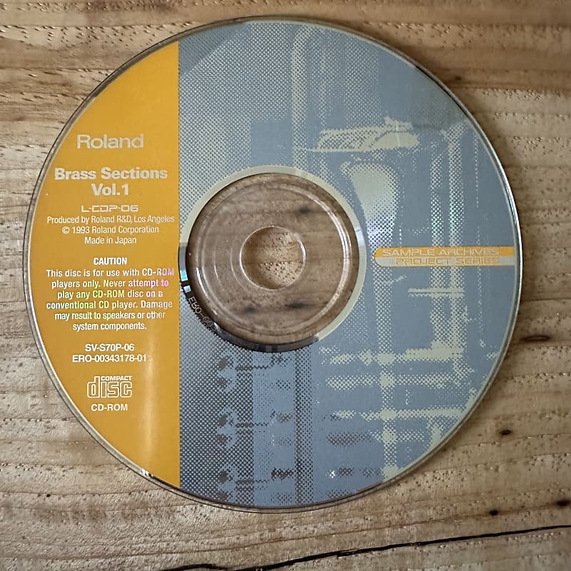 (17894) Roland Brass Sections Vol. 1 SV-70P-06 CD ROM Sample | Reverb